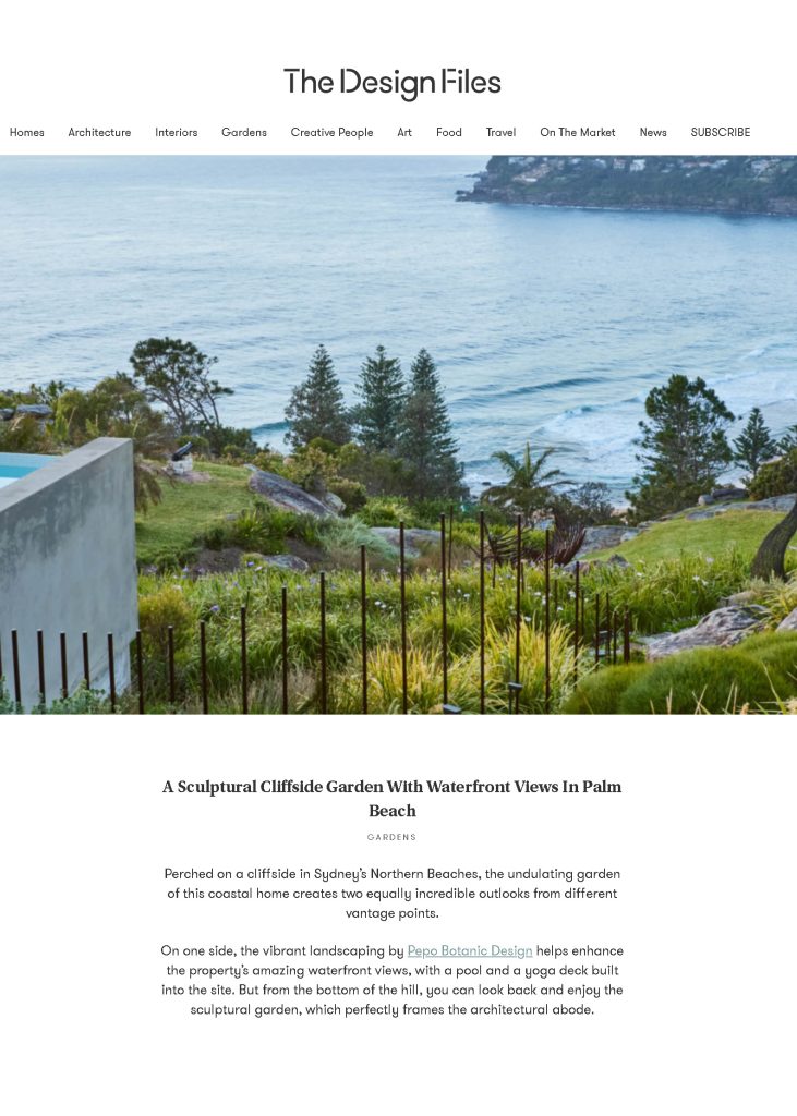 Outcrop House, Palm Beach - Projects - Pepo Botanic Design